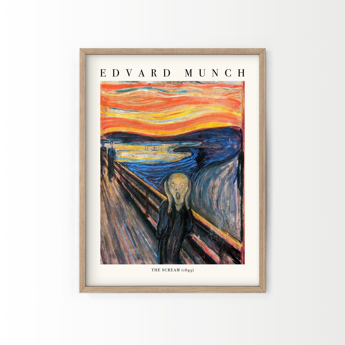 Edvard Munch Print the Scream Print the Scream Poster | Etsy Canada