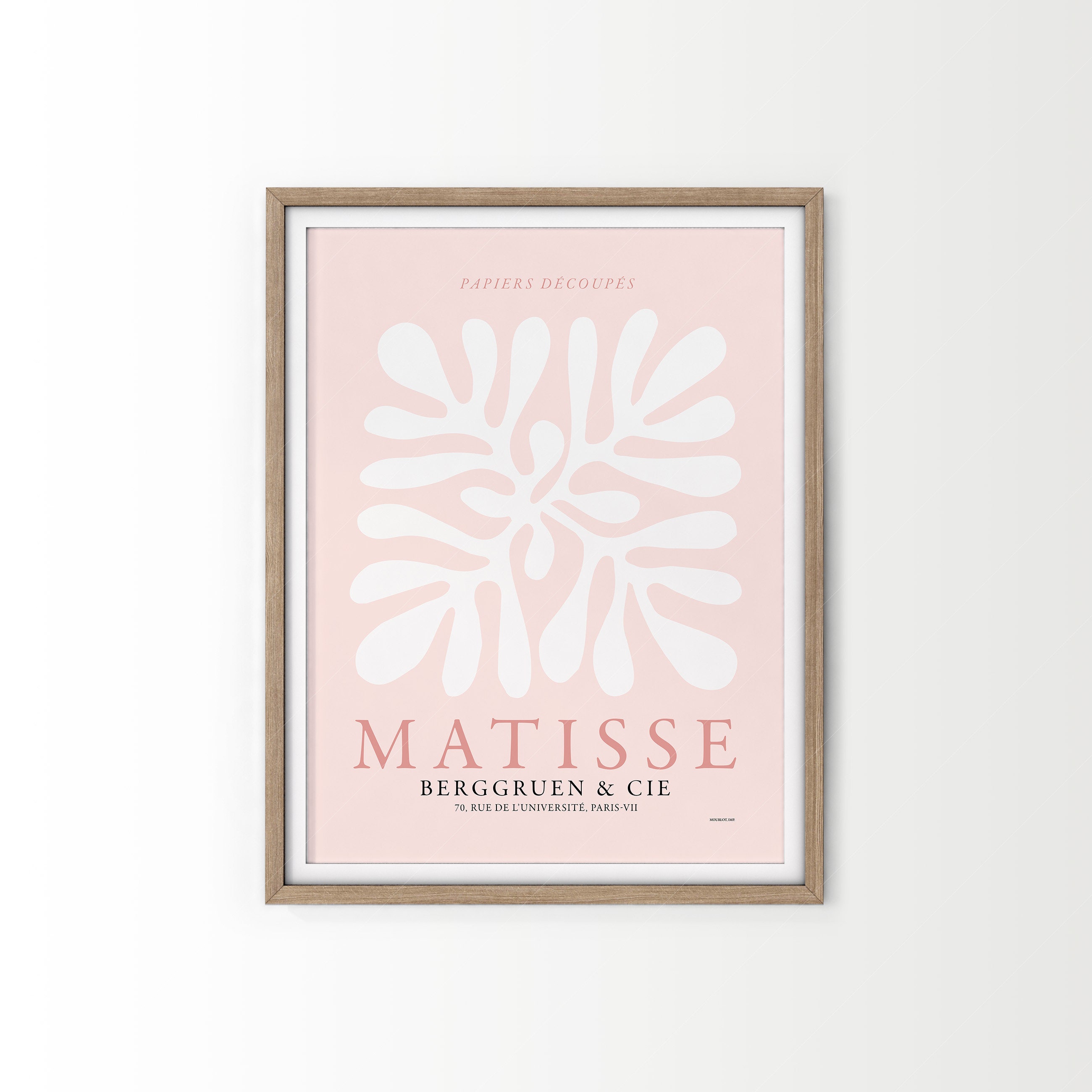 Henri Matisse Pink Henri Matisse Cutout Light Pink Poster - Etsy Canada