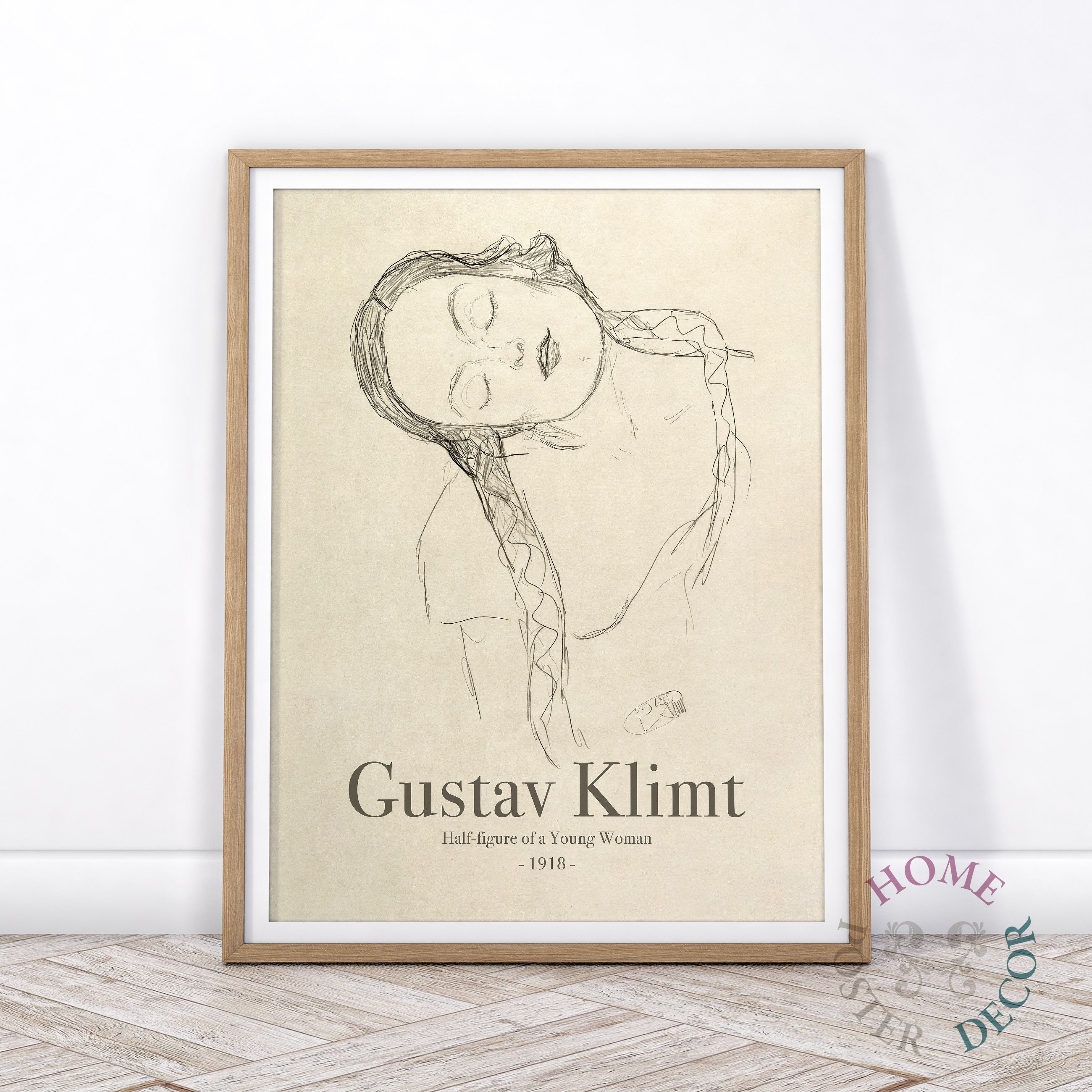 Gustav Klimt Line Drawings