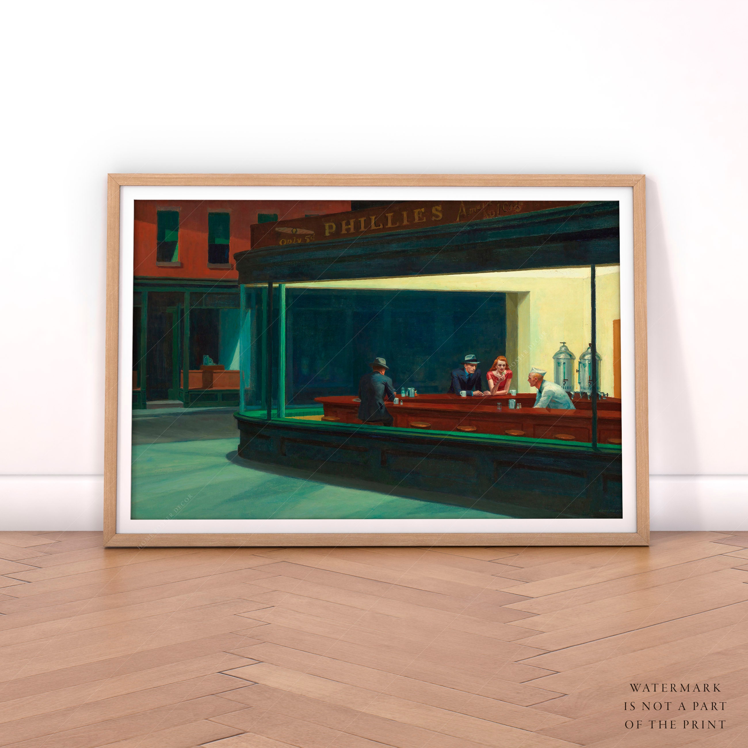 Edward Hopper Art Nighthawks Art Print Gift for Him Famous - Etsy