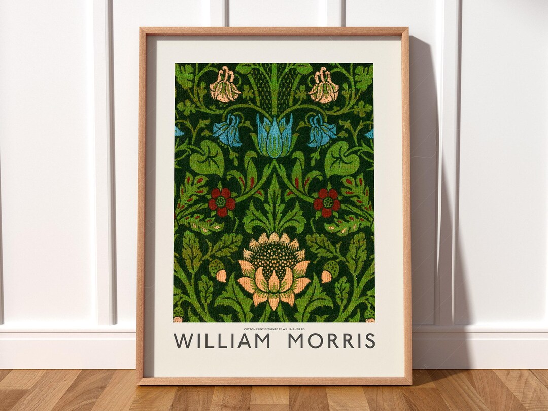 William Morris Print, Floral Wall Art, Leaves Pattern Print, William ...