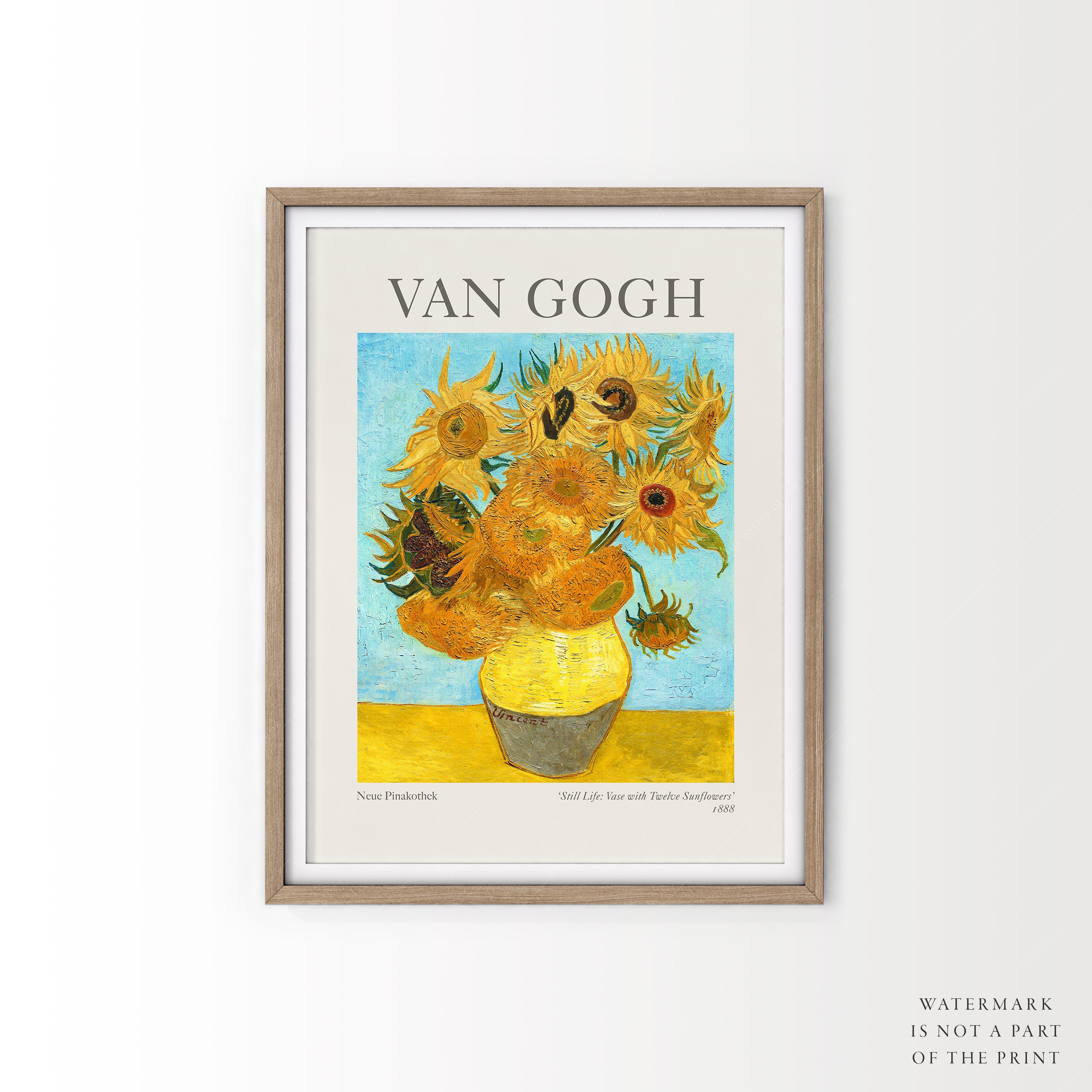 Van Gogh Sunflower Van Gogh Prints Floral Wall Art Van Gogh | Etsy
