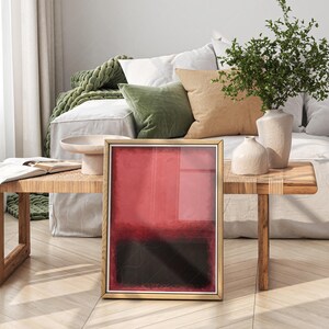 Mark Rothko, Red Print, Warm Colors, Abstract Painting, Gift Idea ...