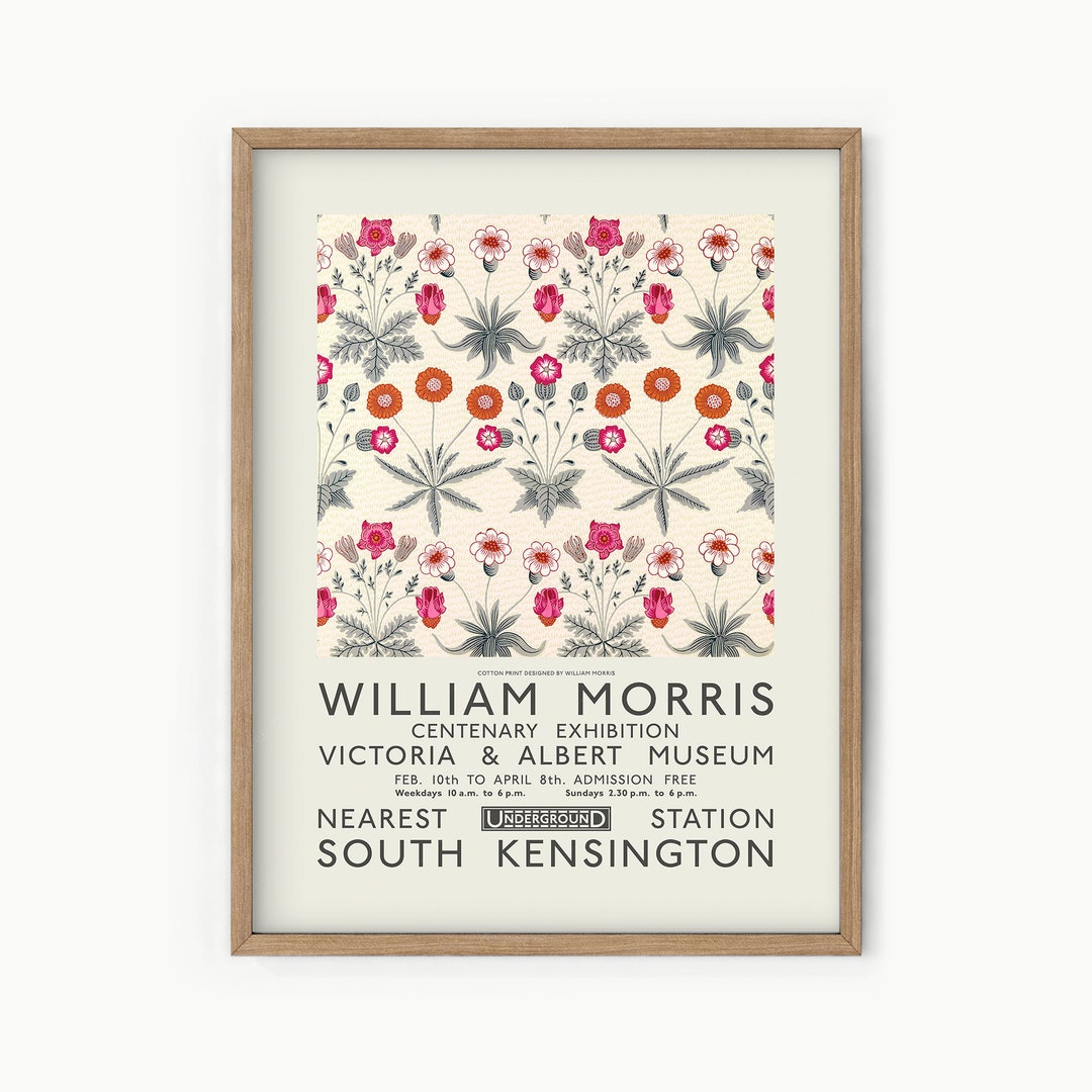 William Morris Poster William Morris Exhibition Poster - Etsy
