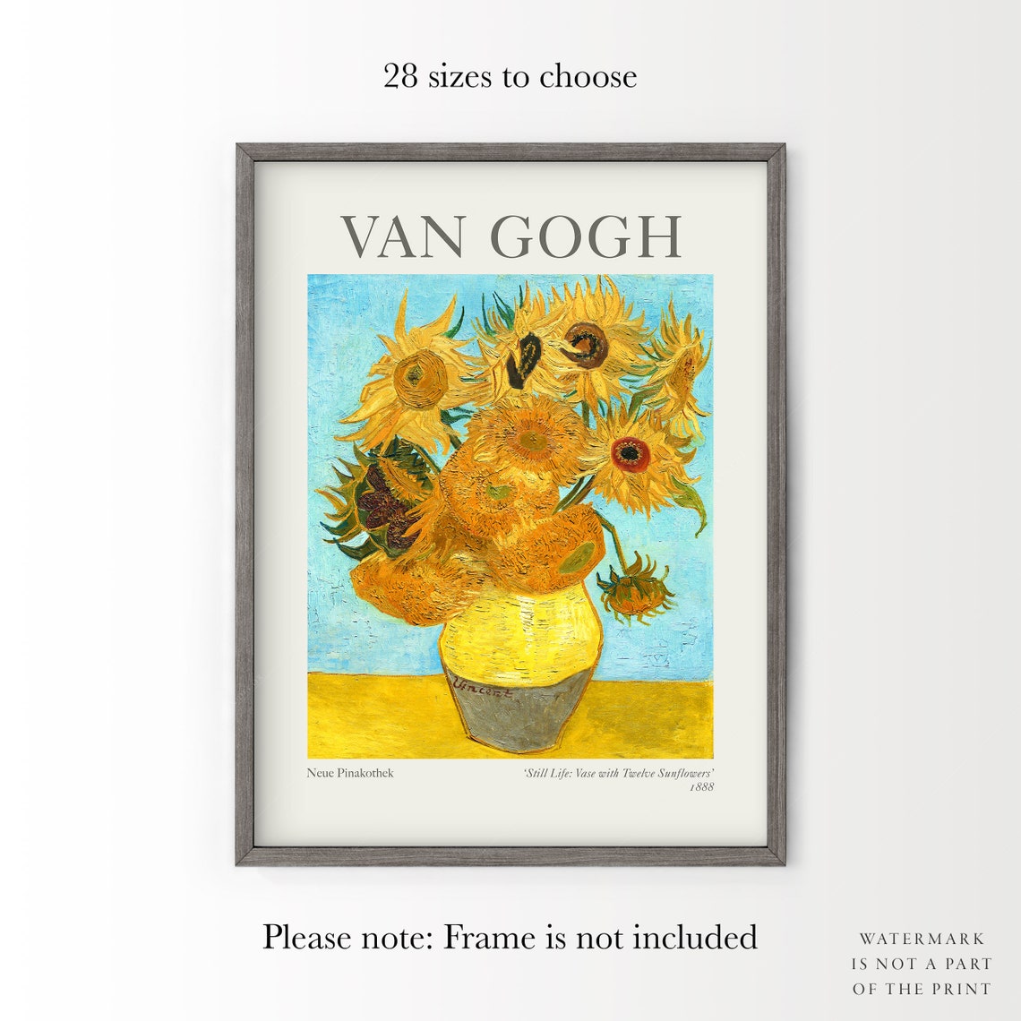 Van Gogh Sunflower Van Gogh Prints Floral Wall Art Van Gogh | Etsy