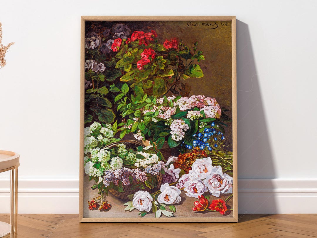 Spring Flowers by Claude Monet, Still Life, Floral Art Print, Gift for ...