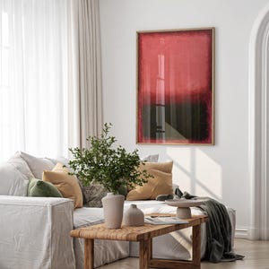 Mark Rothko, Red Print, Warm Colors, Abstract Painting, Gift Idea ...