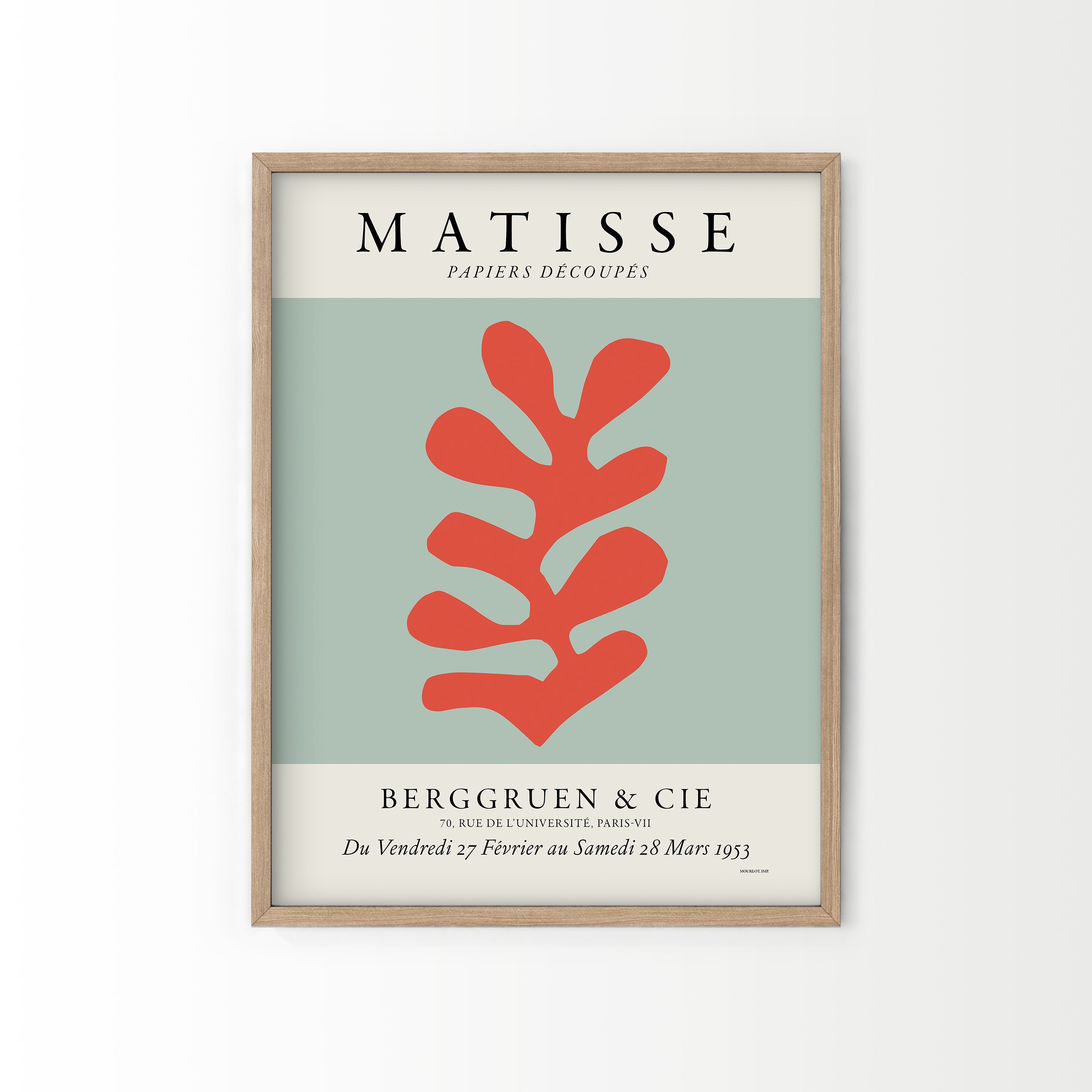 Matisse Leaf Poster Henri Matisse Print Neutral Wall Art | Etsy