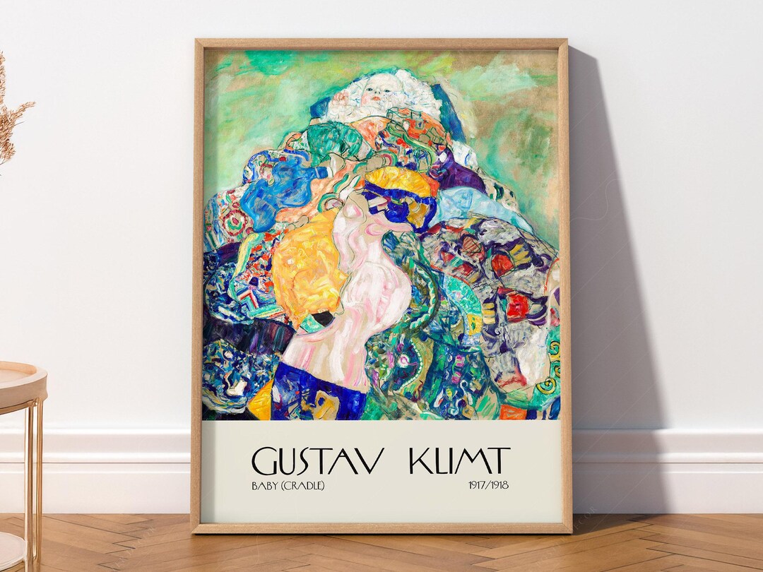 Gustav Klimt Print, Klimt Baby Cradle, Famous Painting, Wedding Gift ...