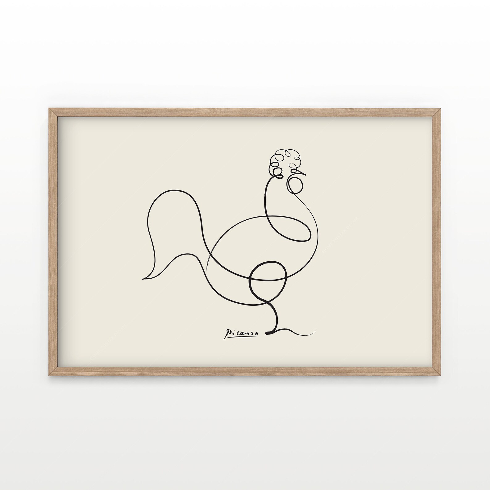 Pablo Picasso Rooster Line Art Le Coq Print Picasso - Etsy Canada