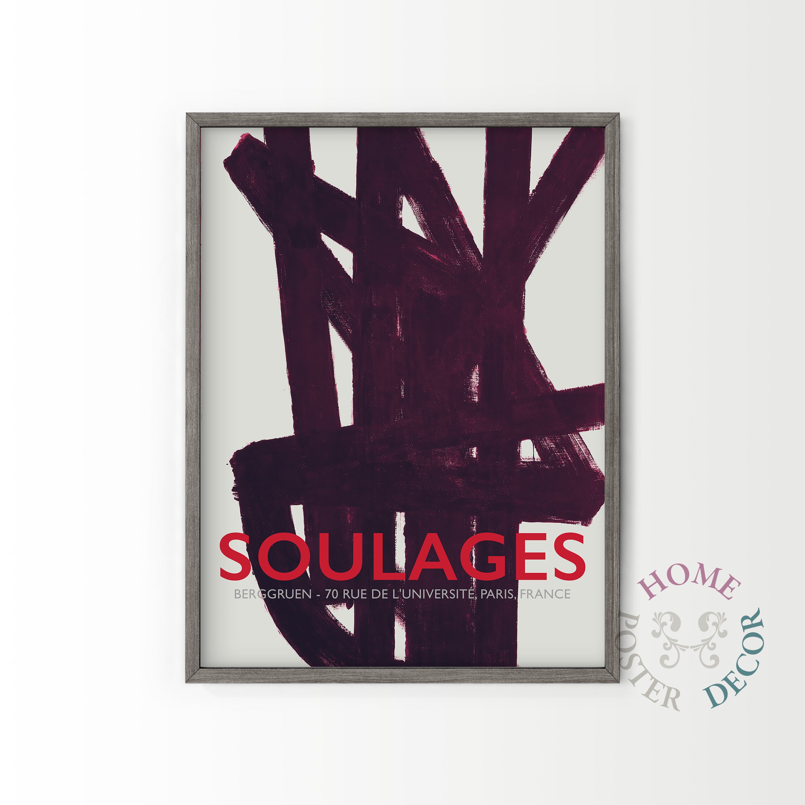 Soulages Print Soulages Exhibition Poster Pierre Soulages - Etsy Canada