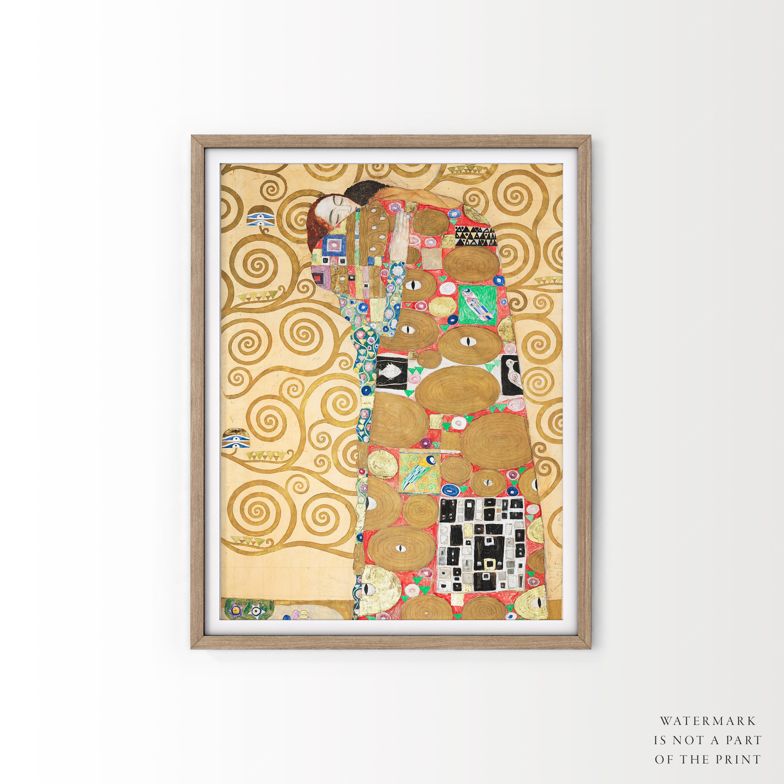 Lovers Print Gustav Klimt Love Poster Gift for Couple - Etsy