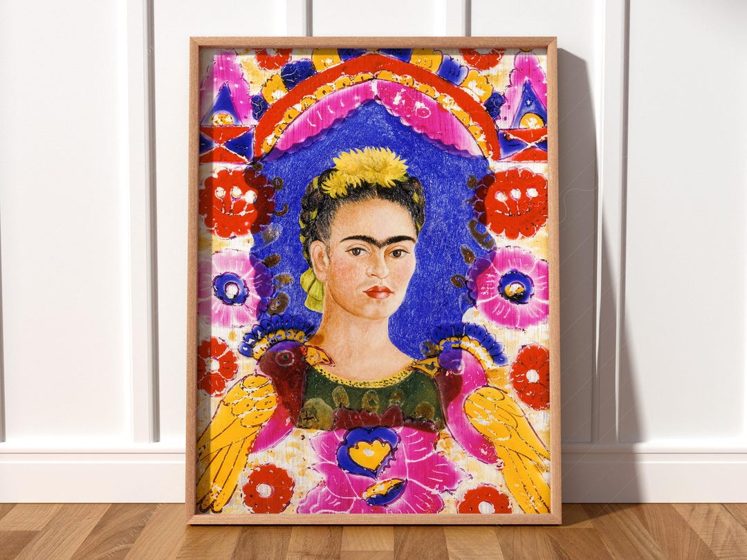Frida Kahlo Poster, Floral Frida, Fashion Art, Self-portrait ...