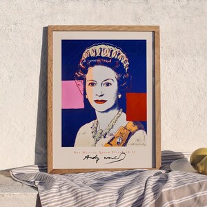 Queen Elizabeth II, Andy Warhol Poster, Pop Art, Famous Portrait ...