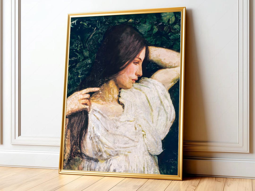 Abbott Handerson Thayer, Portrait of Woman, Antique Painting, Female ...