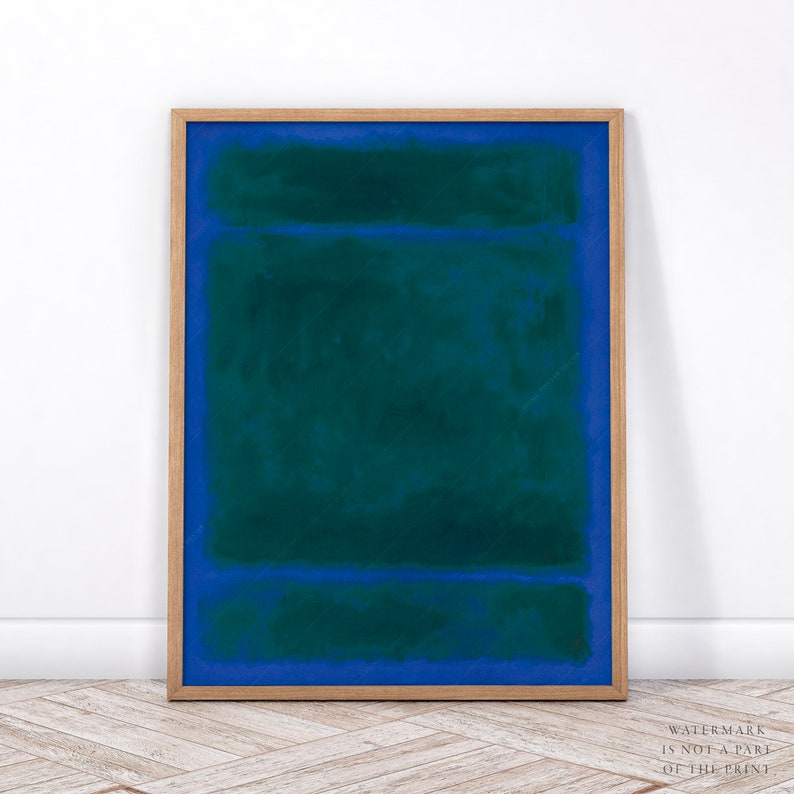 Mark Rothko Poster Rothko Blue Abstract Art Modern Home - Etsy