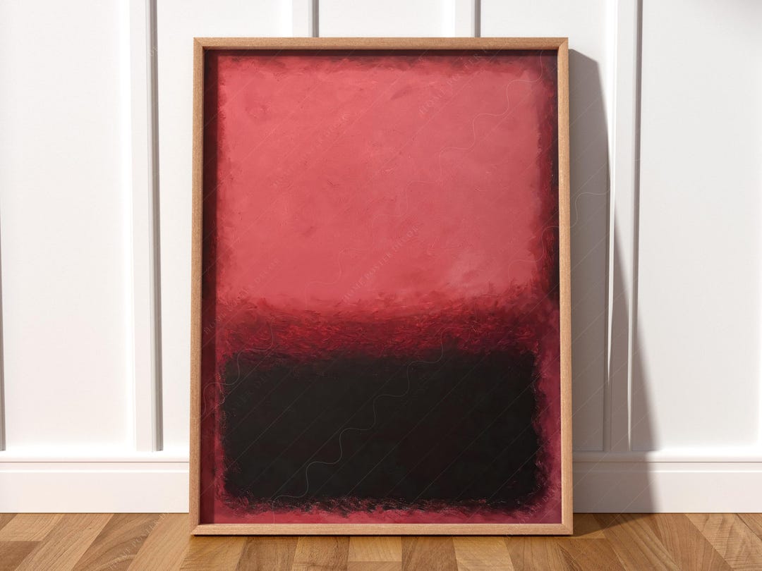 Mark Rothko, Red Print, Warm Colors, Abstract Painting, Gift Idea ...