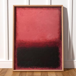 Mark Rothko, Red Print, Warm Colors, Abstract Painting, Gift Idea ...