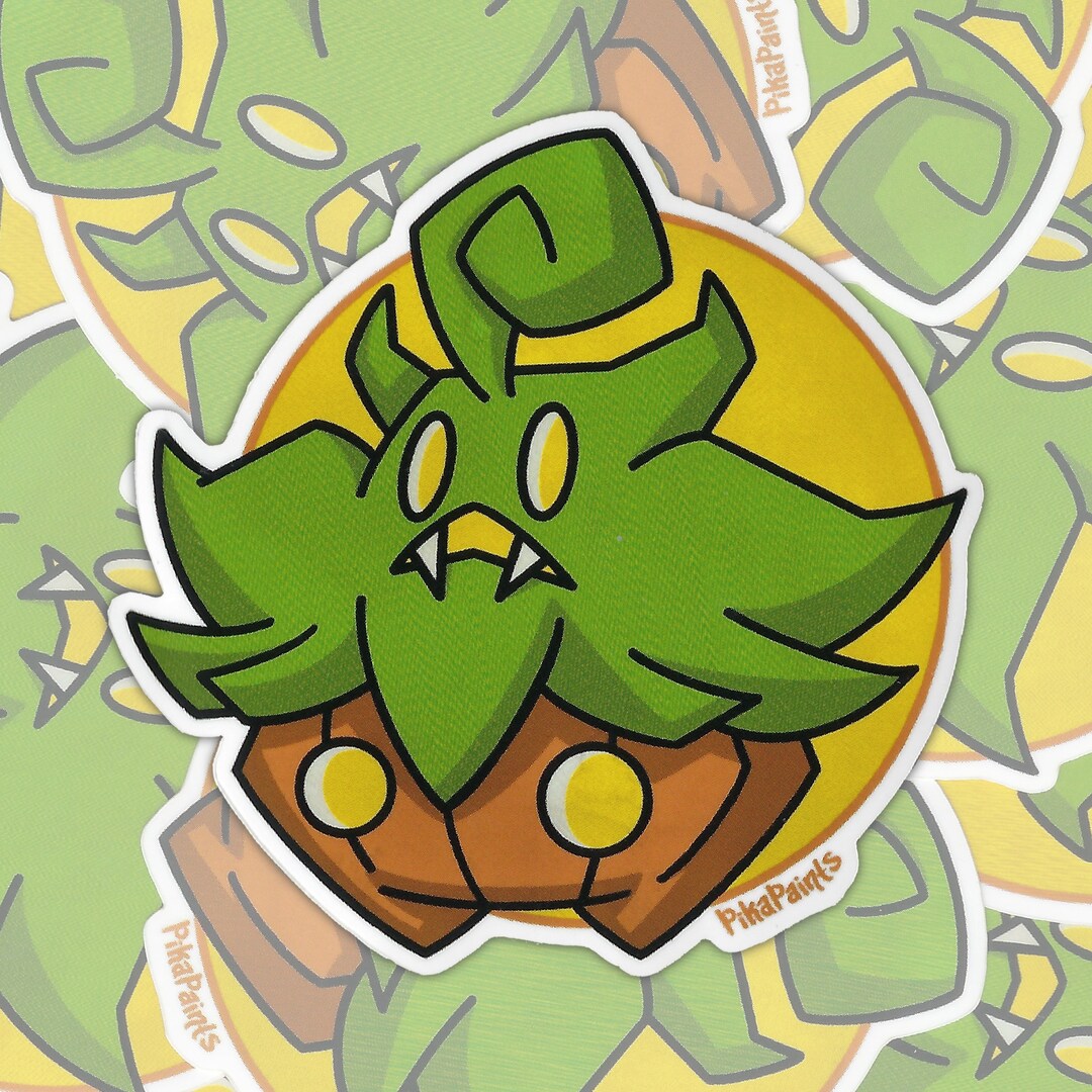 Pokeween Halloween Pumpka BOO Pumpkin // Glossy Vinyl Sticker (3 Inches ...