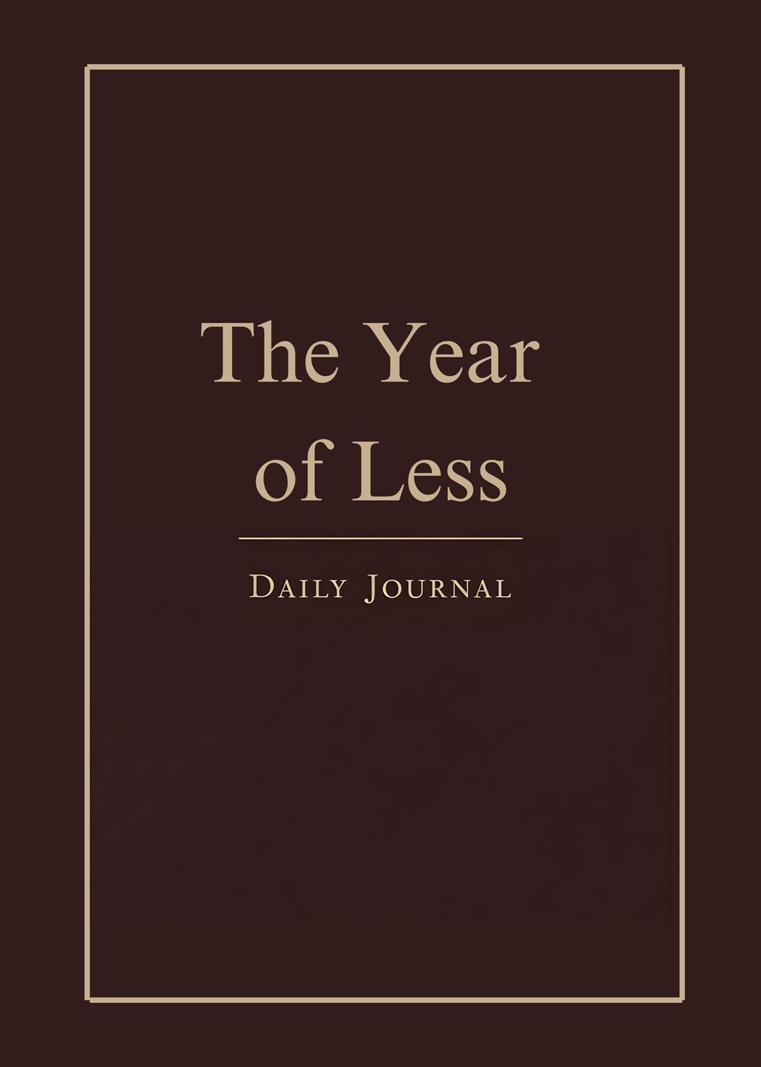 The Year Less Journal (digital) - Etsy