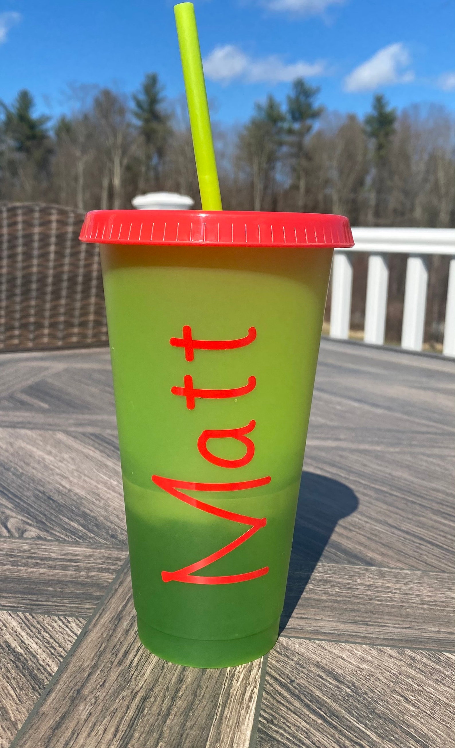 Personalized Color Changing Tumbler With Lid and Straw Party - Etsy