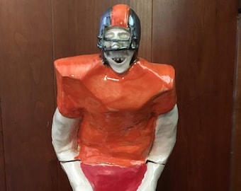 Ceramic Football Player - Etsy