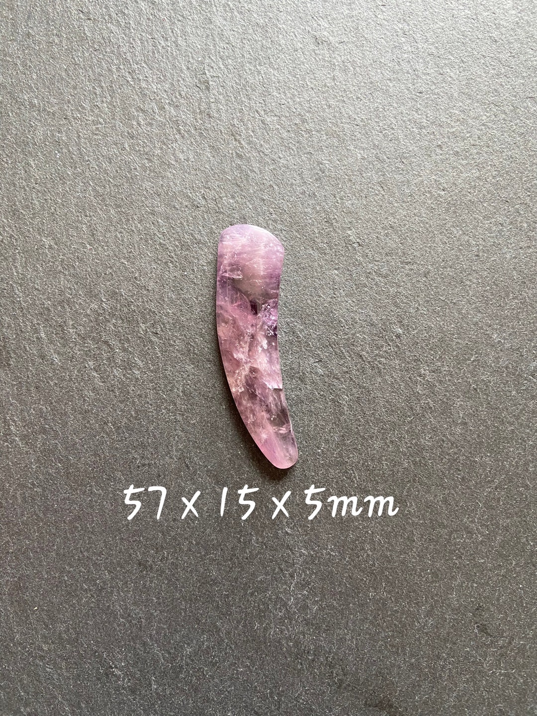 AMETHYST Stone, Free Form Cut, Domed, Polished Amethyst Stone, 57 X 15 ...