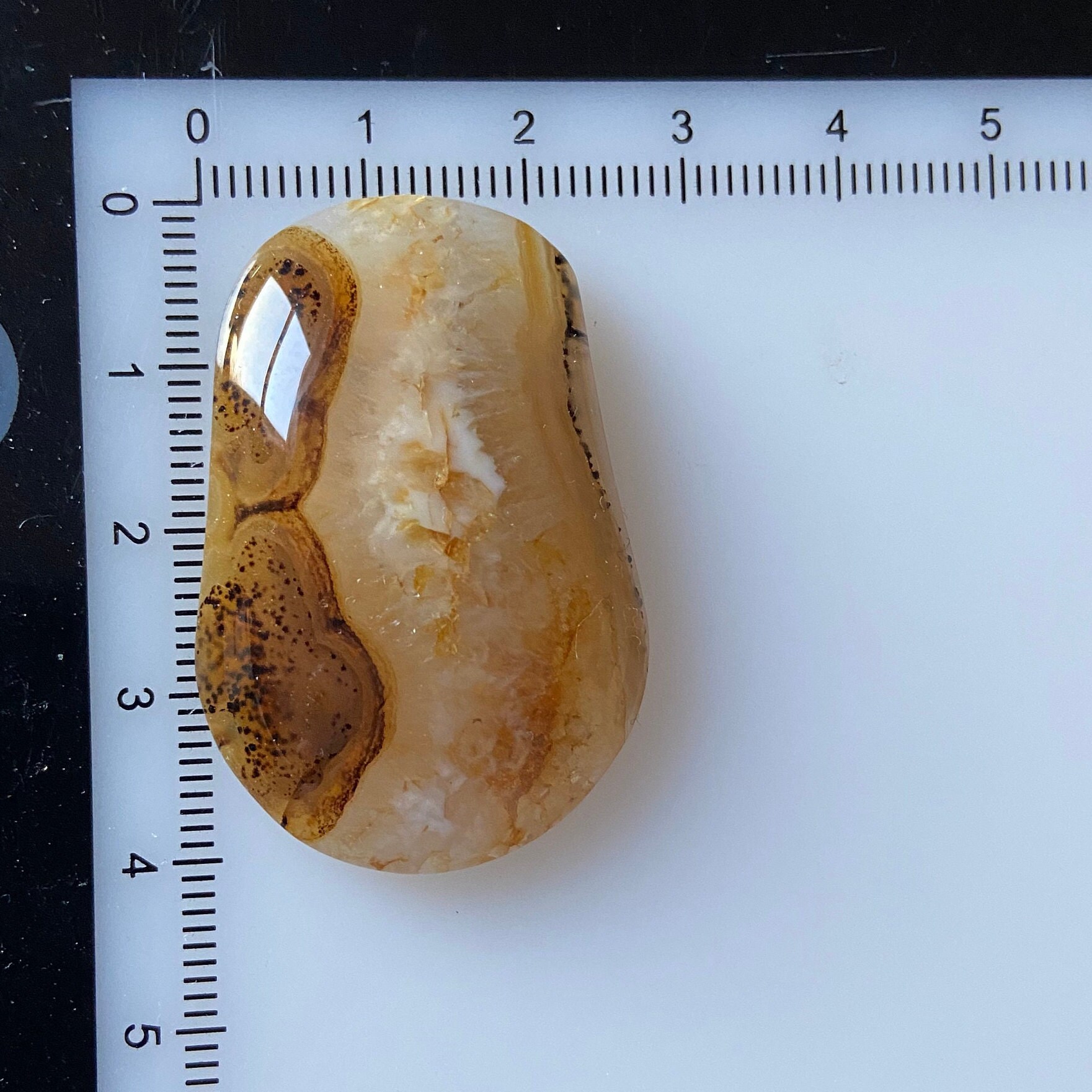 BANDED AGATE Stone, LAYERED Agate, Free Form Cut, Domed, Polished Agate ...