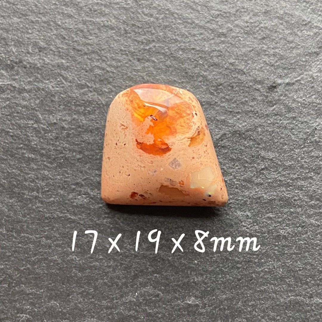 MEXICAN OPAL Stone, Cantera Opal, Fire Opal, Free Form Cut, Polished ...