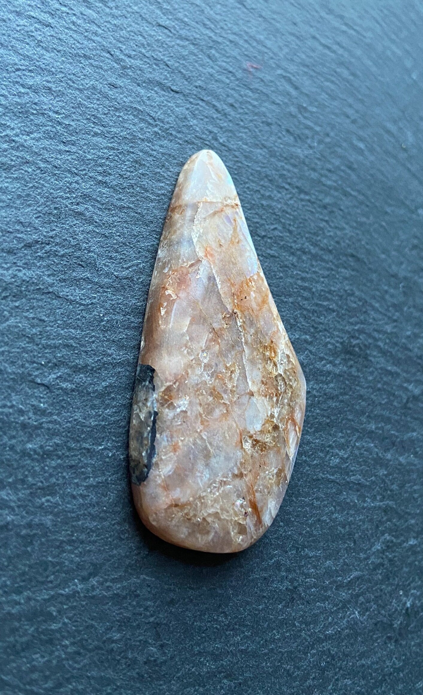 Fishscale Peristerite Stone: Free Form Cabochon (61 X 31 X 6mm) - Etsy