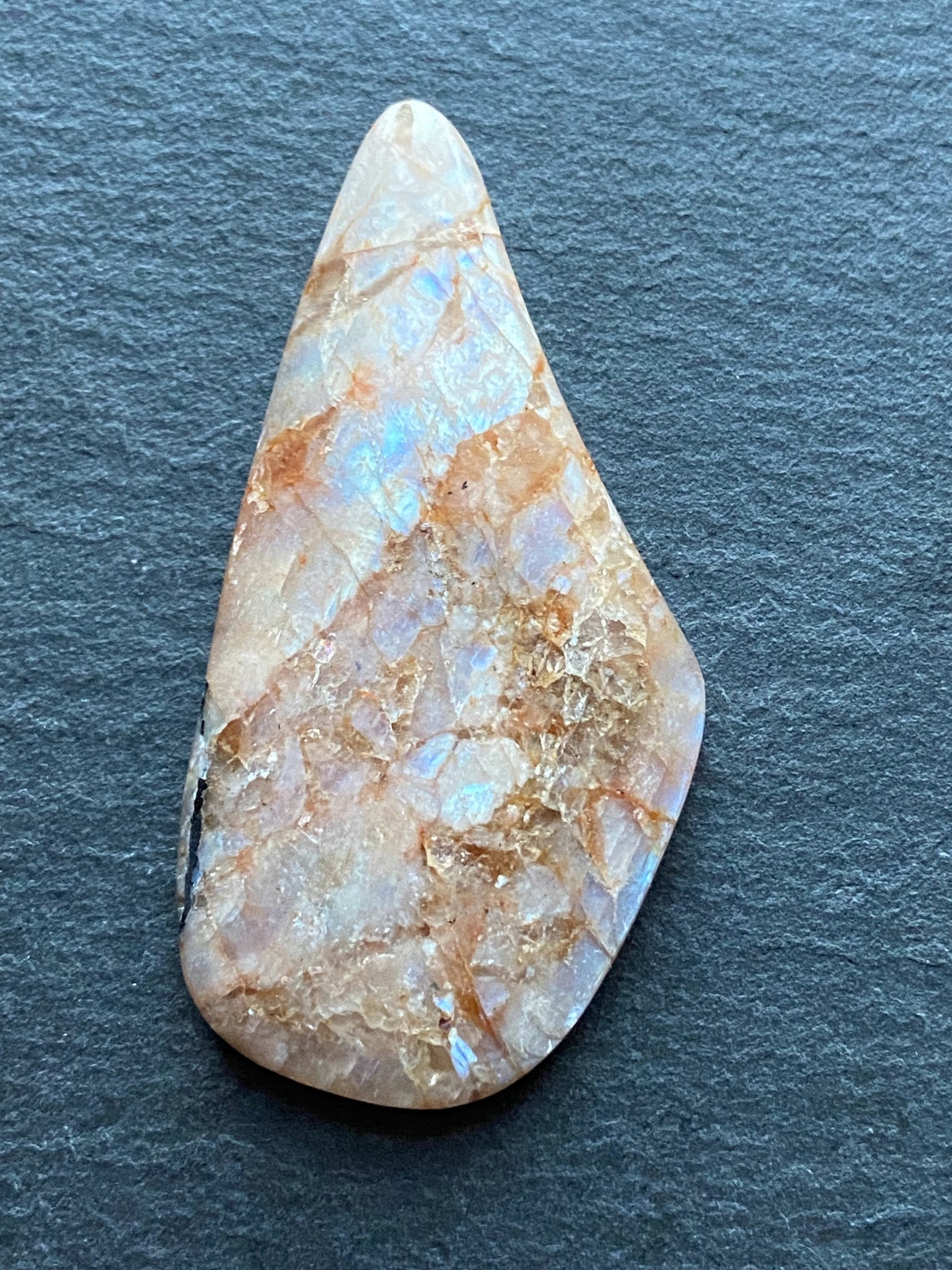 FISHSCALE PERISTERITE Stone, Free Form Cut, Polished Peristerite Stone ...