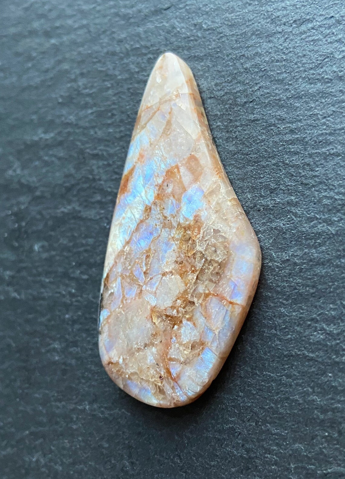 FISHSCALE PERISTERITE Stone, Free Form Cut, Polished Peristerite Stone ...