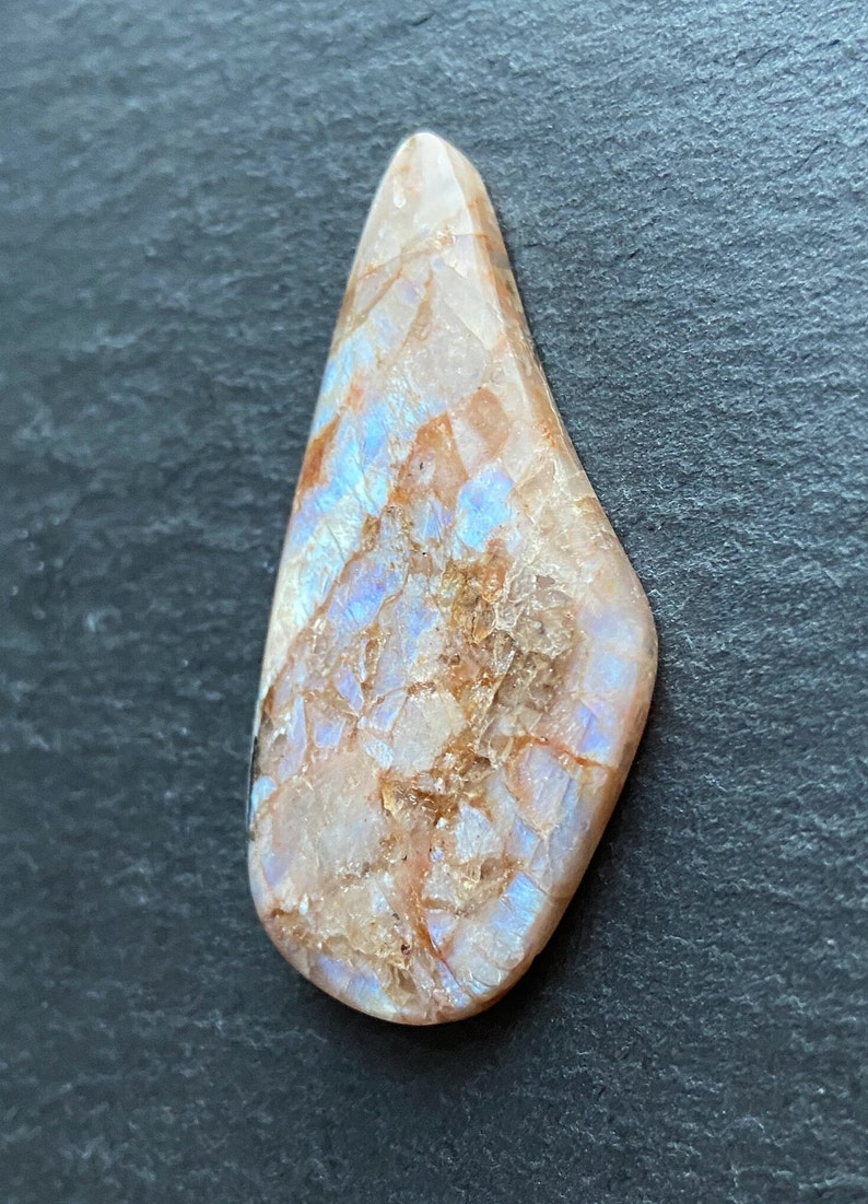 FISHSCALE PERISTERITE Stone, Free Form Cut, Polished Peristerite Stone ...