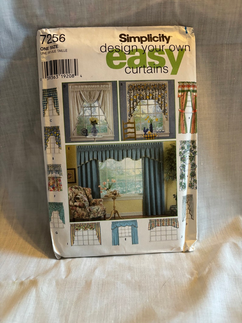 Simplicity Design Your Own Curtains Easy Sewing Patterns - Etsy