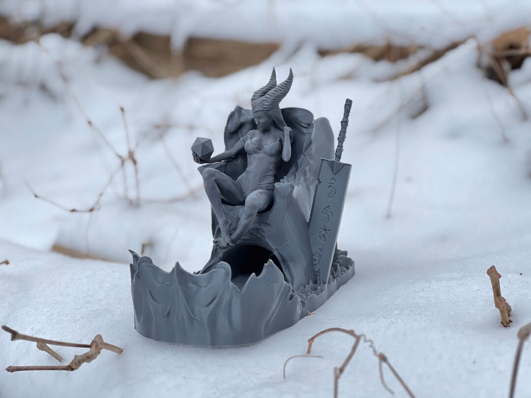 Demon Tutor Dice Tower Demon Themed Dice Tower for Tabletop RPG & Board ...