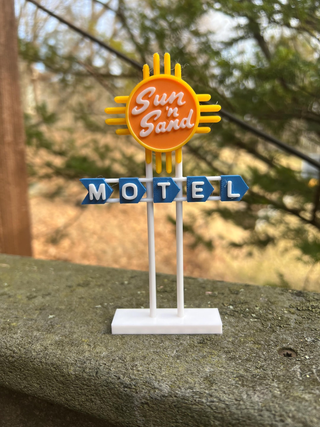Sun N Sand Motel Sign - Miniature Version of the Sun N Sand Motel Road ...