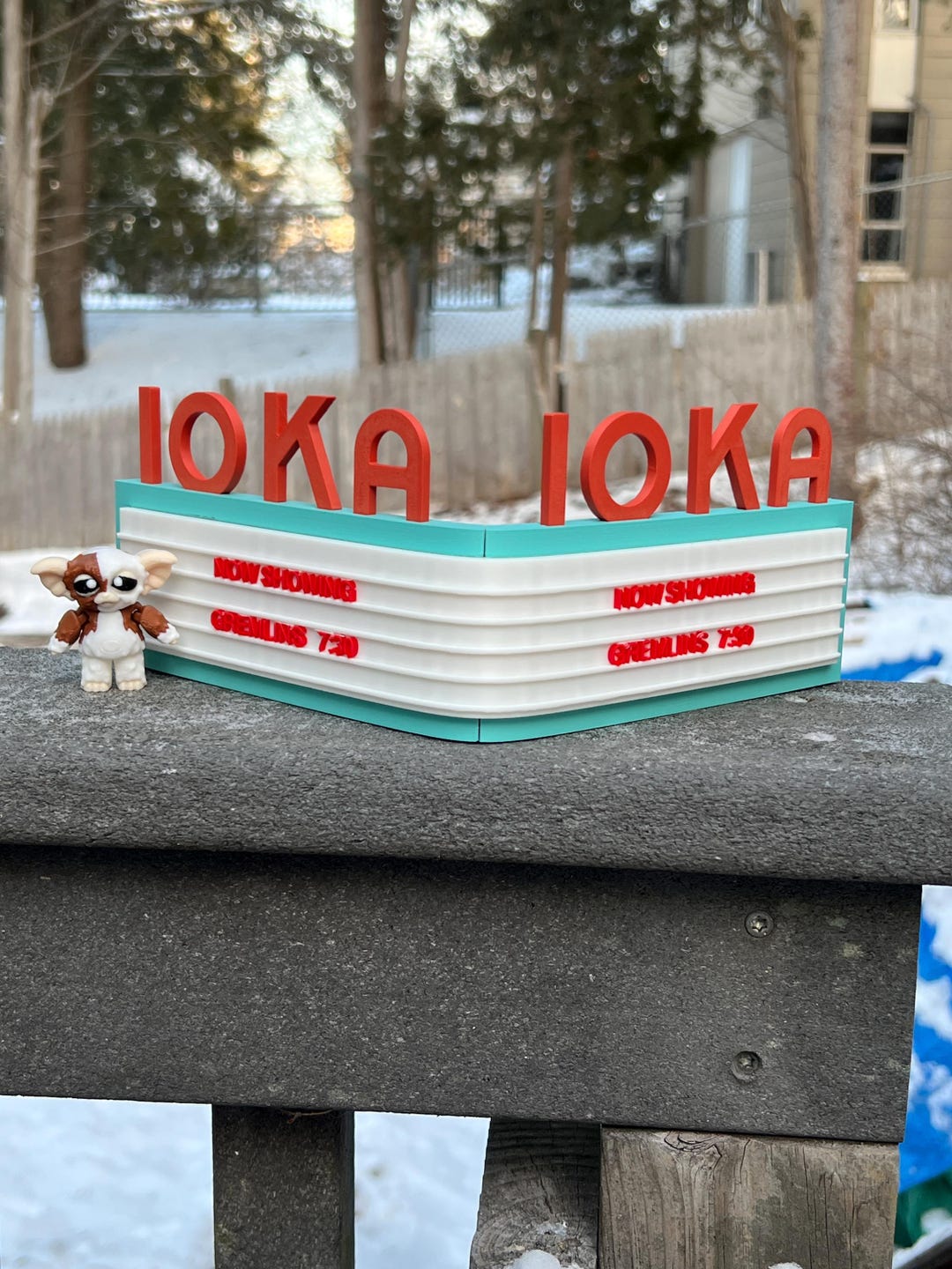 IOKA Theater Marquee - Miniature Version of the Former Movie Theater ...