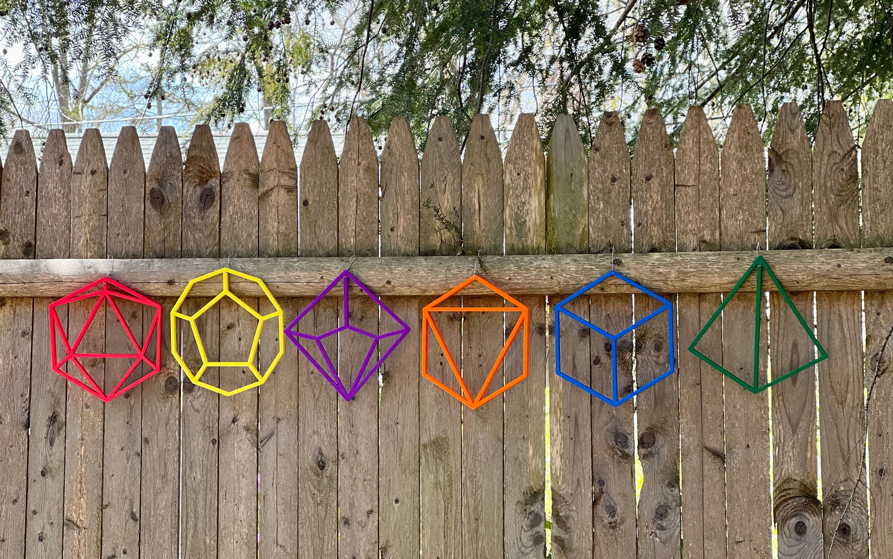 Polyhedral Dice Wall Decor set of 6 Nerdy/geeky Home - Etsy