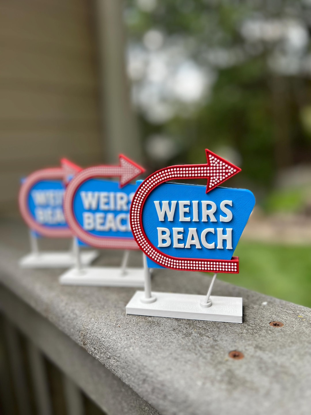 Weirs Beach Sign - Miniature Version of the Weirs Beach Sign in Laconia ...