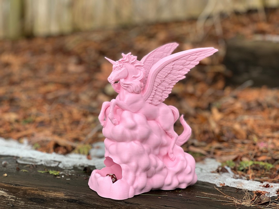 Alicorn Dice Tower - Mythical Creature Themed Dice Tower for Tabletop ...