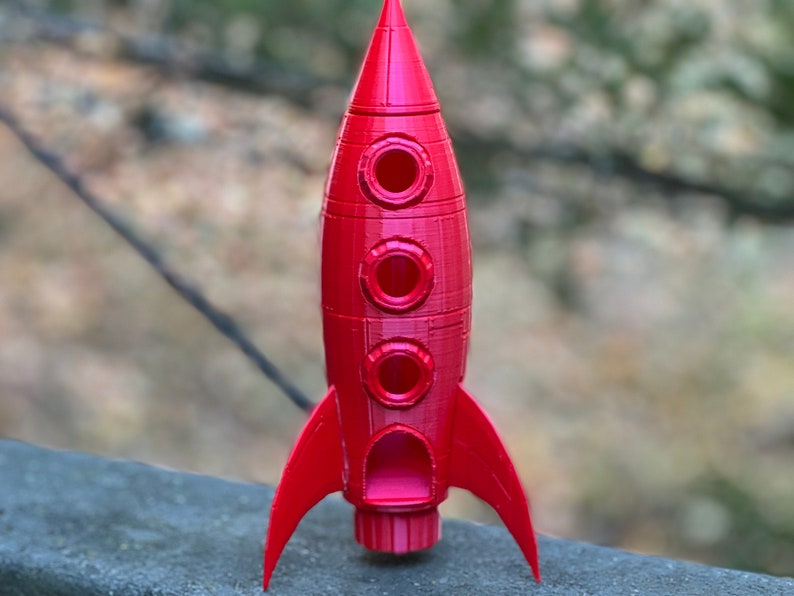 Retro Rocket Dice Tower - Spaceship Dice Tower for Tabletop RPG & Board ...