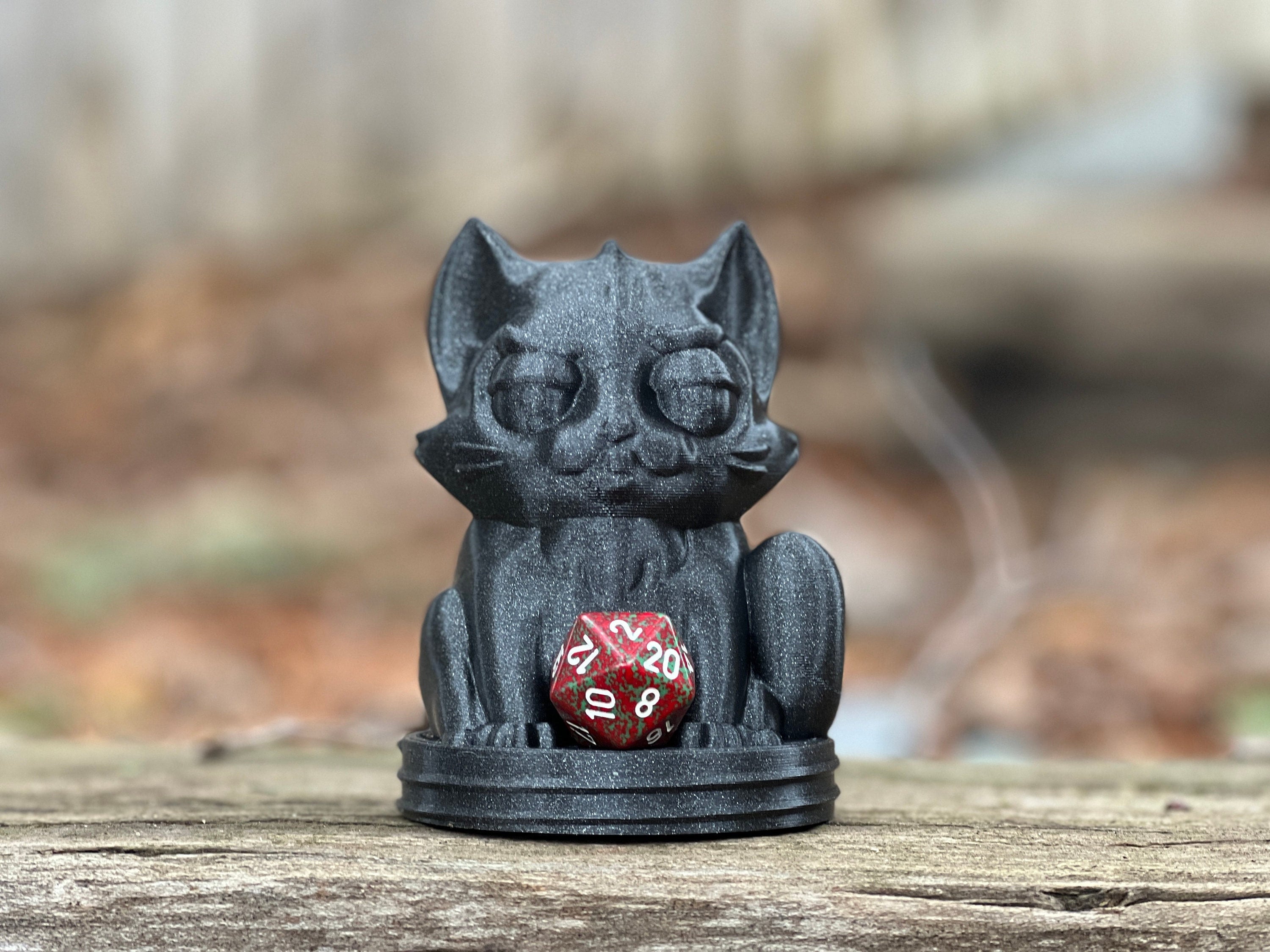 Cat Dice Guardian Cat Themed Dice Display for D&D | Etsy