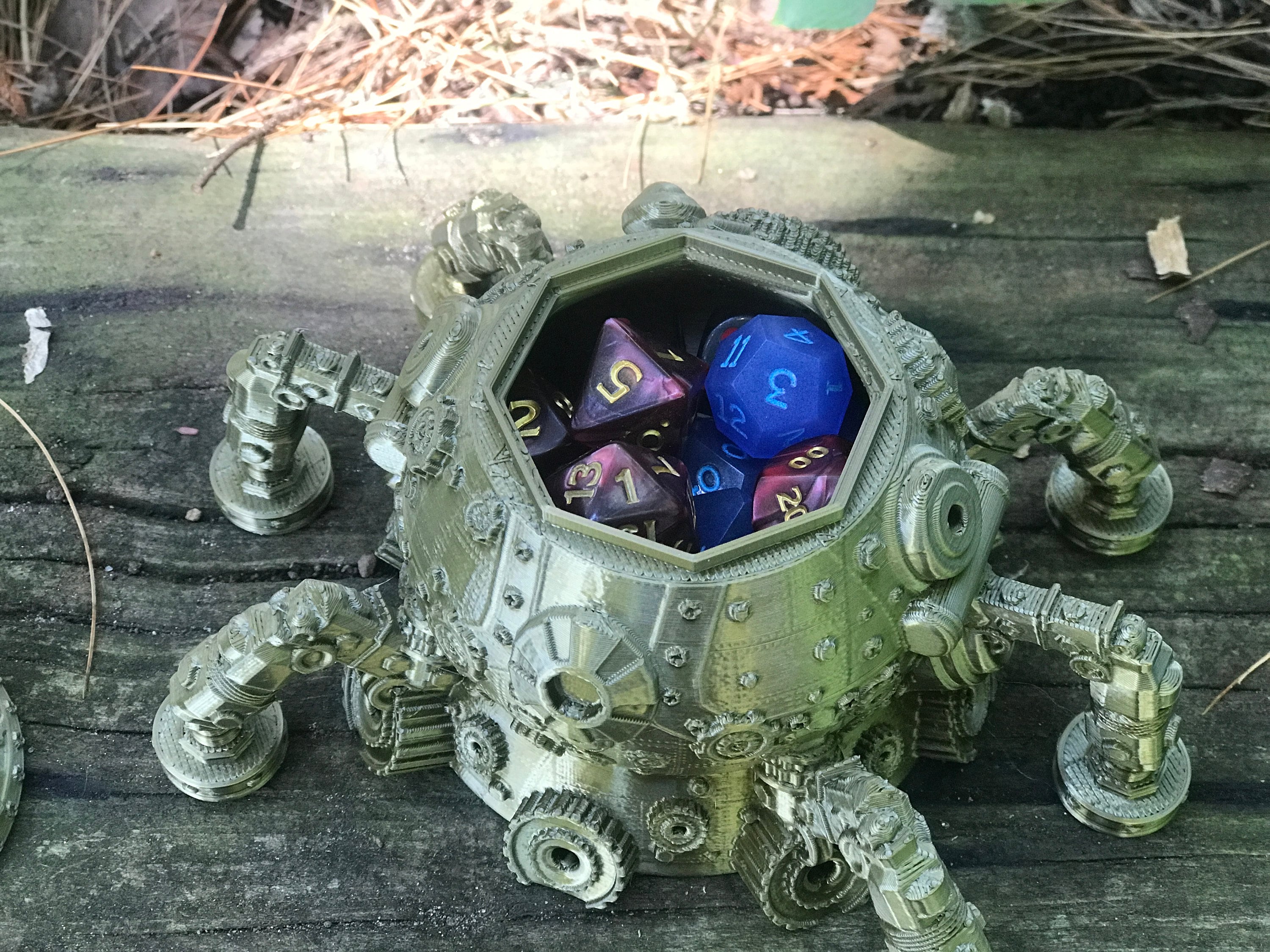 Octo Tank Dice Vault - Steampunk Octopus Themed Dice Storage Vault ...