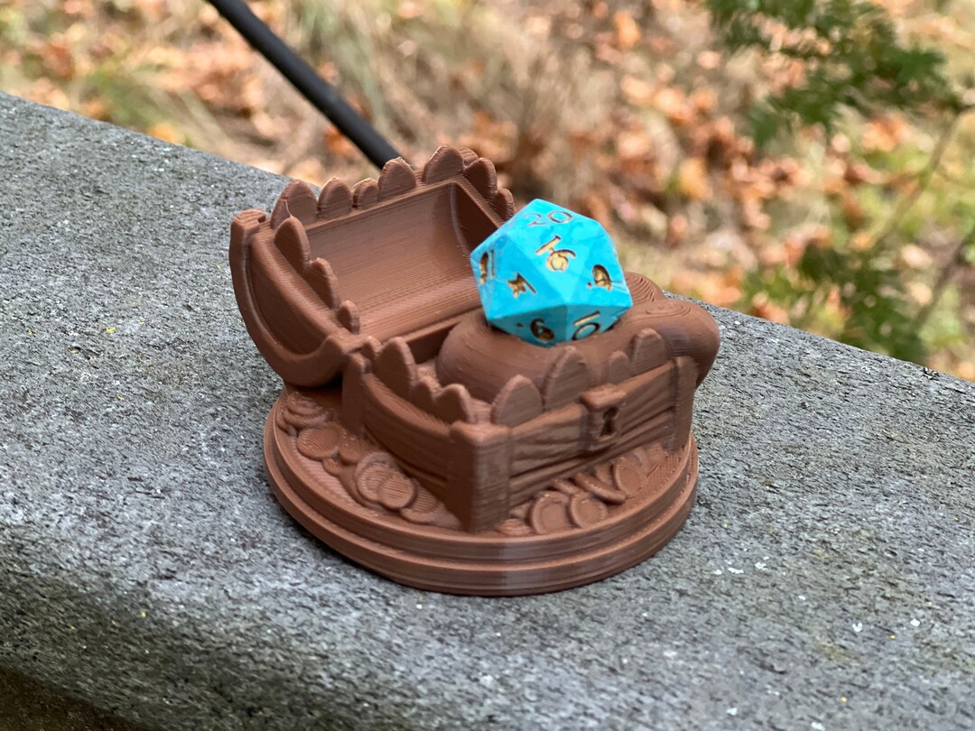 Mimic Dice Guardian - Monster Treasure Chest Themed Dice Display for D ...