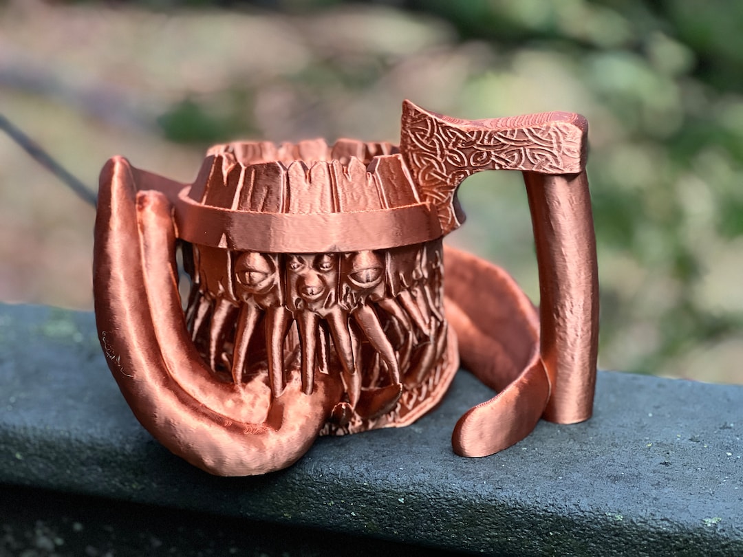 Mimic "sip & Rollers" Can Holder - Mimic Dice Tower/hp Tracker/mug ...