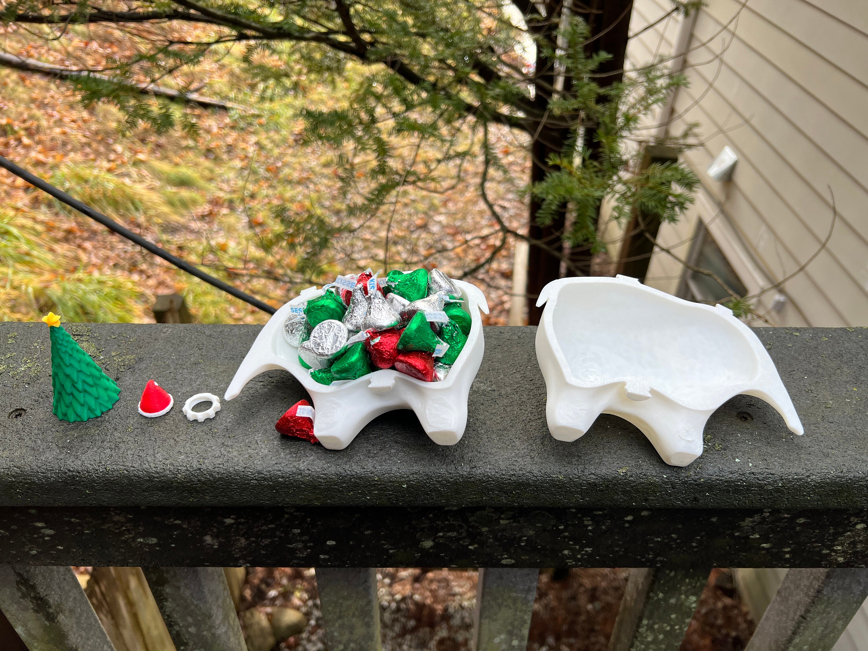 White Elephant Gift Box - Elephant Shaped Decoration That Opens up and ...