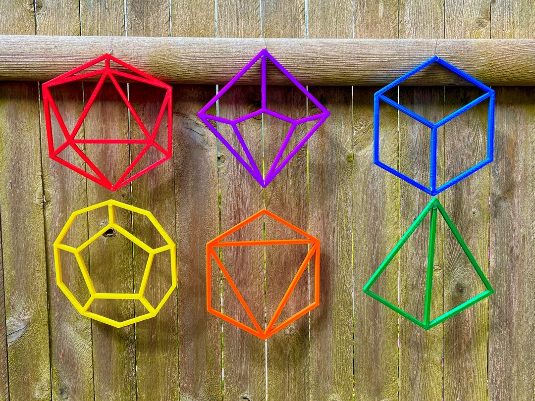 Polyhedral Dice Wall Decor (individual) - Nerdy/geeky Home, Outdoor ...
