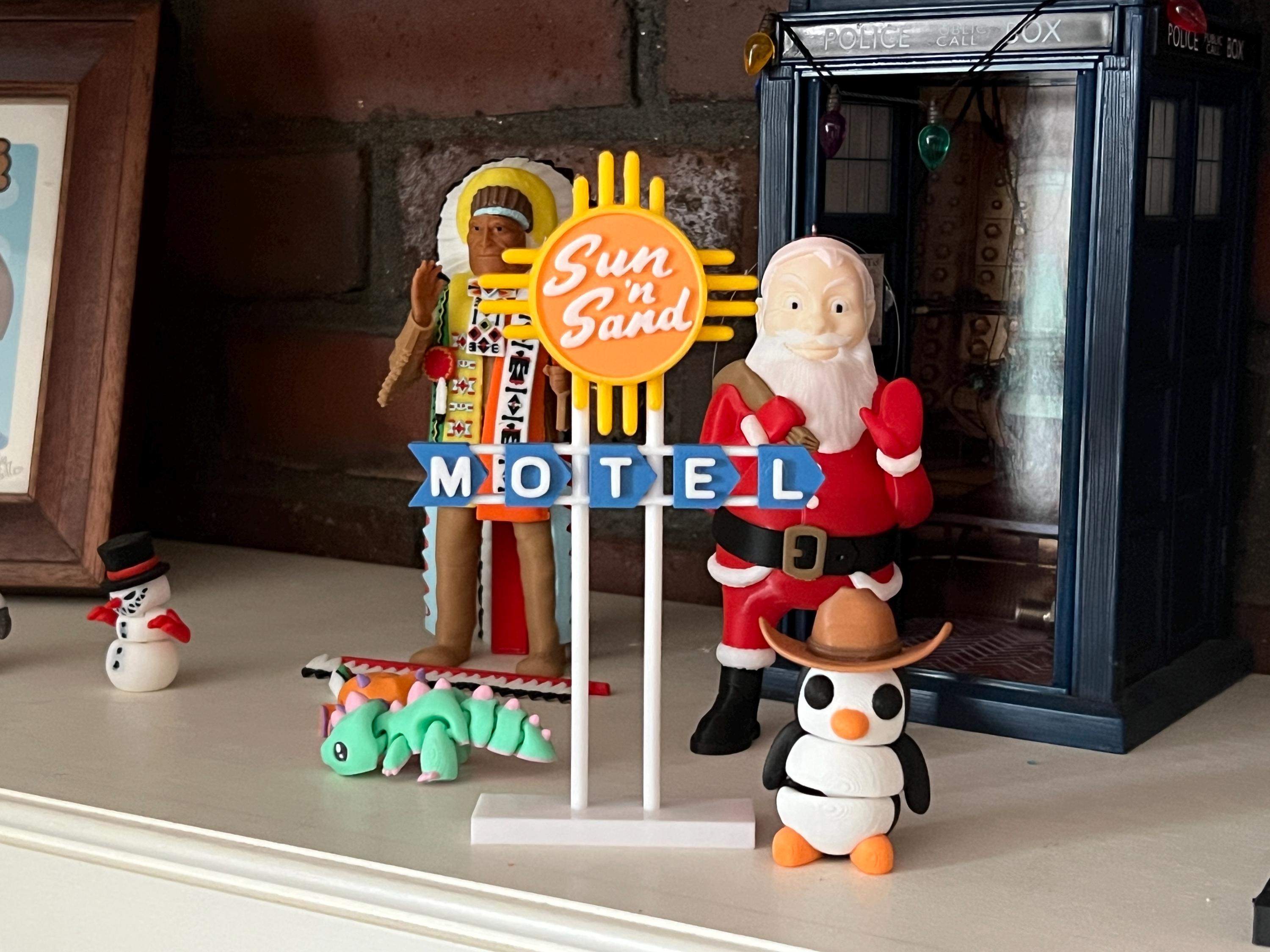 Sun N Sand Motel Sign - Miniature Version of the Sun N Sand Motel Road ...