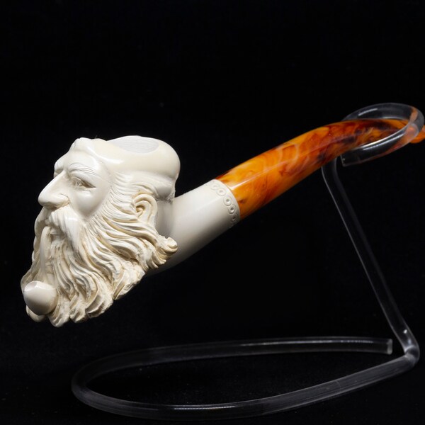 Carved Old Man Pipe - Etsy