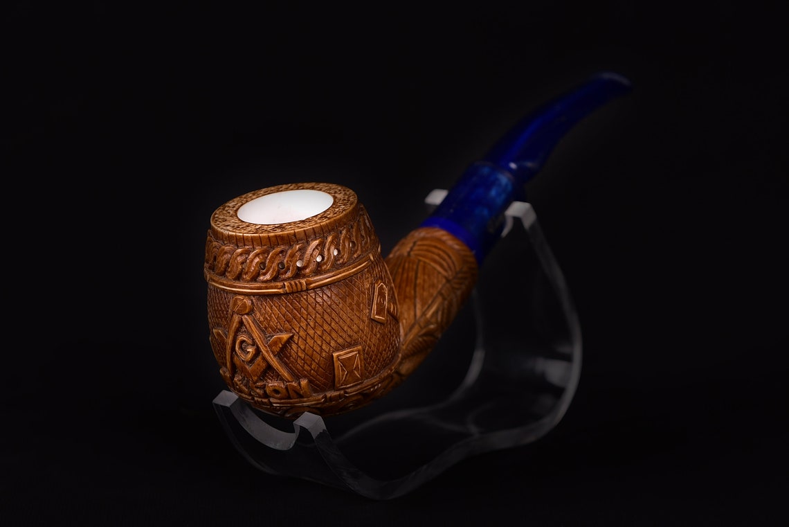 Masonic Pipe Mason Pipe Meerschaum Pipe Multi Stem Pipe | Etsy